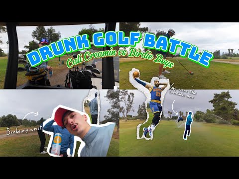 DRUNK GOLF CHALLENGE! Cali Creamin vs Birdie Boys pt 2! - YouTube