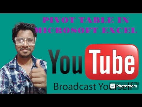 PIVOT TABLE IN MICROSOFT EXCEL 10 MINUTES EXPLAIN - YouTube