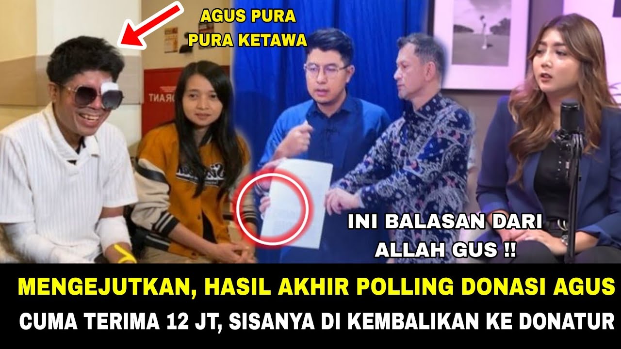 HASIL FINAL POLLING DONASI AGUS!! TEH NOVI RESMI KEMBALIKAN DONASI AGUS ...