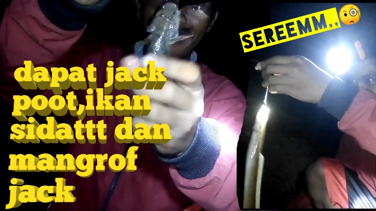 keseruan mancing ikan di malam hari, dapat ikan "jack poot",, memacu ...