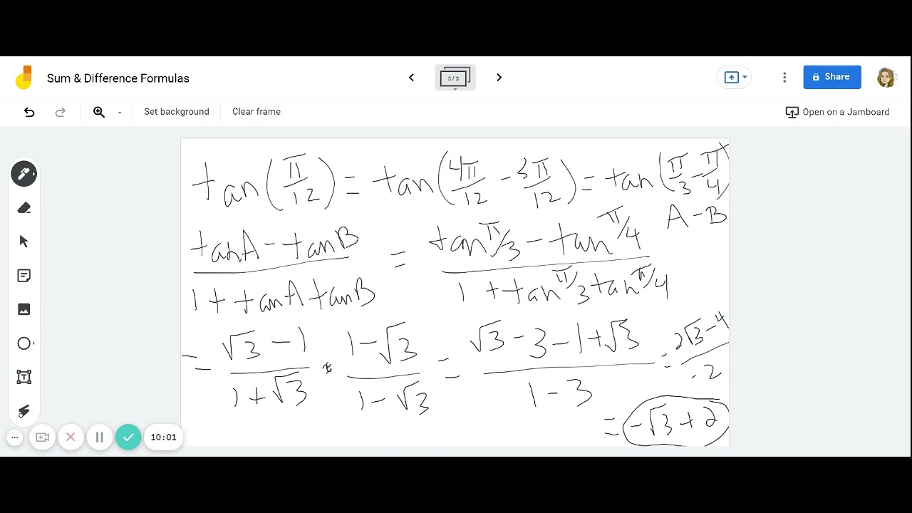 Trig Sum Difference Formulas YouTube