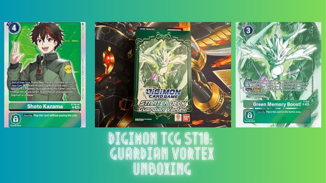 Spread Your Wings And Fly! Digimon TCG ST18 Guardian Vortex Unboxing ...