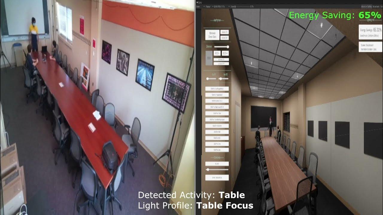 Light SCULPTING Demo: Automatic Activity Detection (Azure Kinect) and Unity Simulation of ...