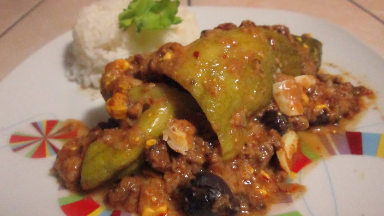 RECETA: Caigua Rellena - YouTube
