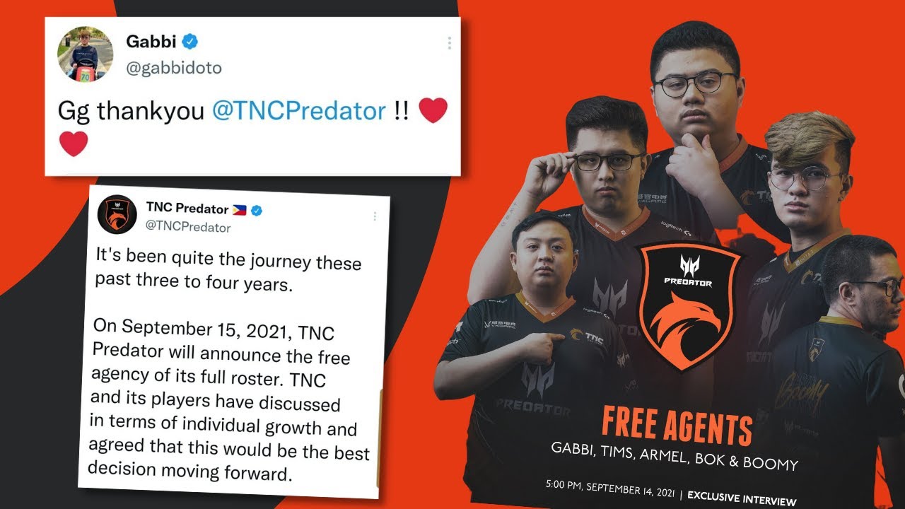 Dota Community Twitter Reacts to TNC Predator Full Roster Free Agency ...