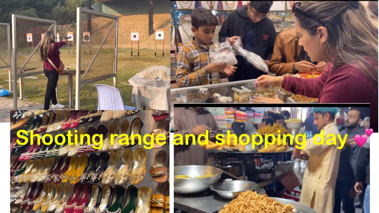 Shooting range at Garrison Lahore and shopping at Liberty market - YouTube
