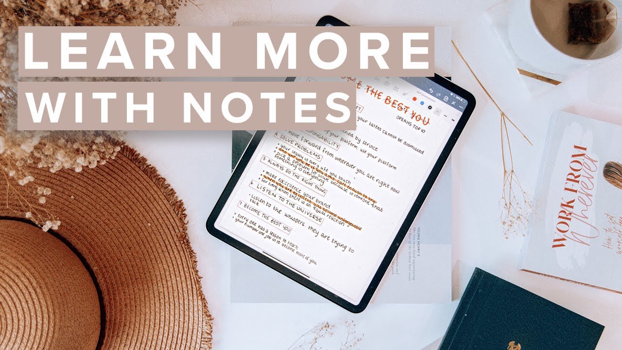 how I take notes on my iPad - YouTube