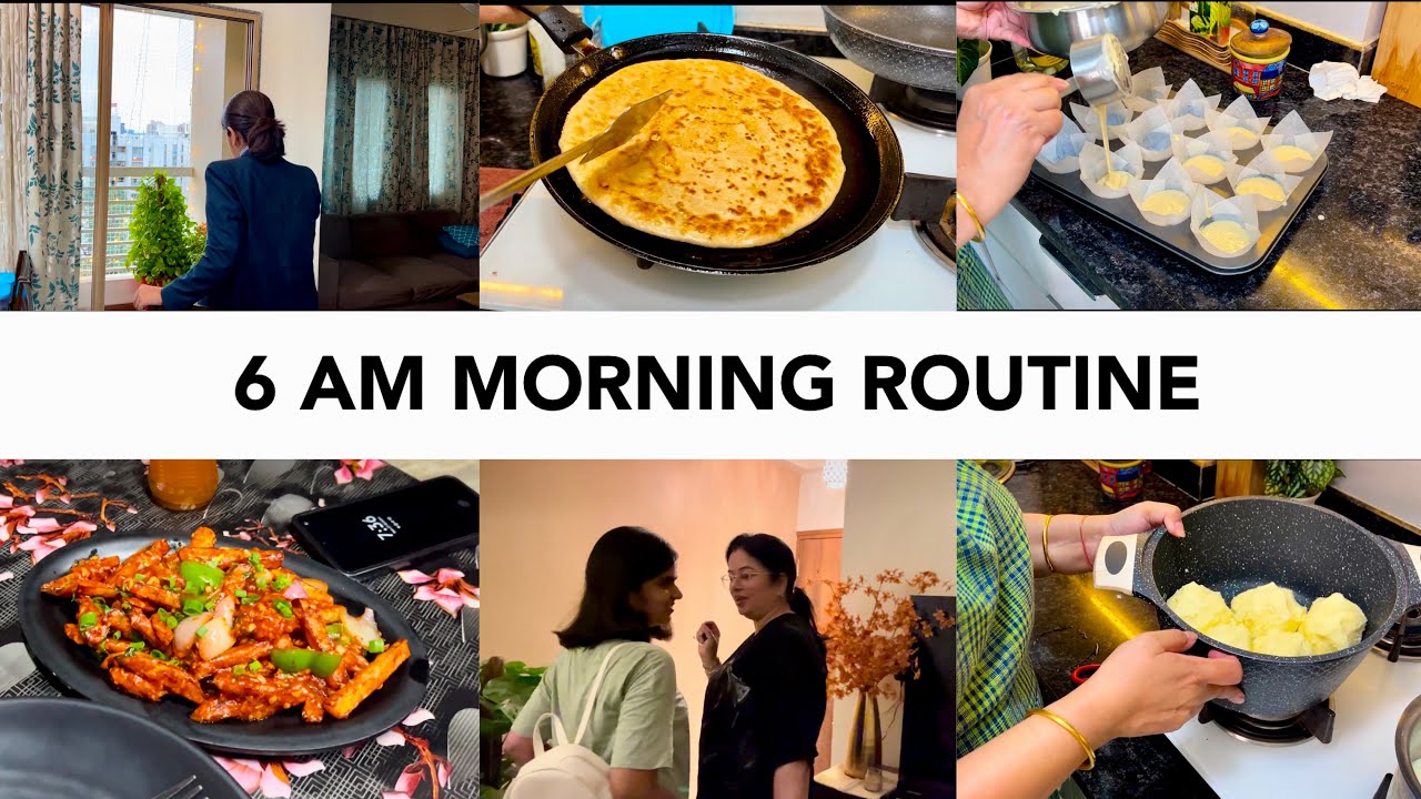 6 AM Morning Routine 🌅 Peaceful Start, School Lunchbox Recipes | Speedy ...