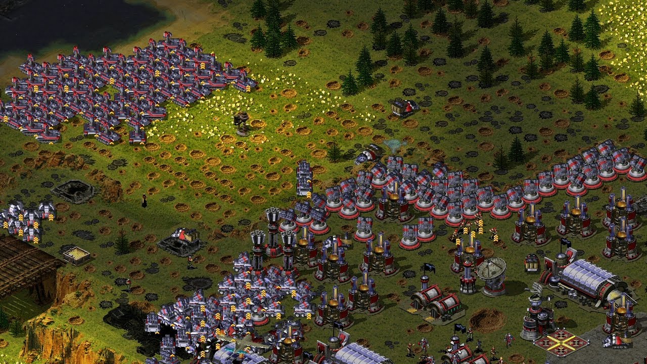 Red Alert 2 -- Smart AI -- 2 vs 6 - Great Britain - sniper - War Day ...