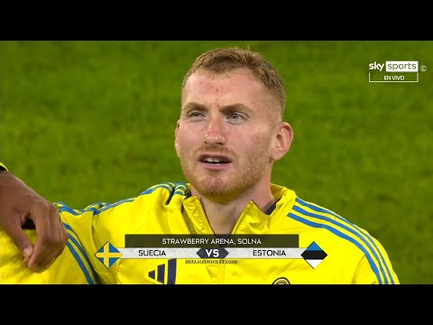 Sweden National Anthem (vs Estonia) - UEFA Nations League 2024/25