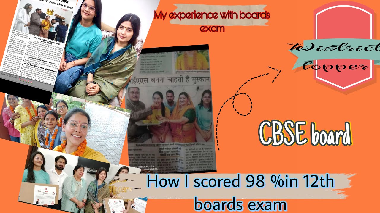 How I scored 98 percent in board examinations and also last 15 days ...
