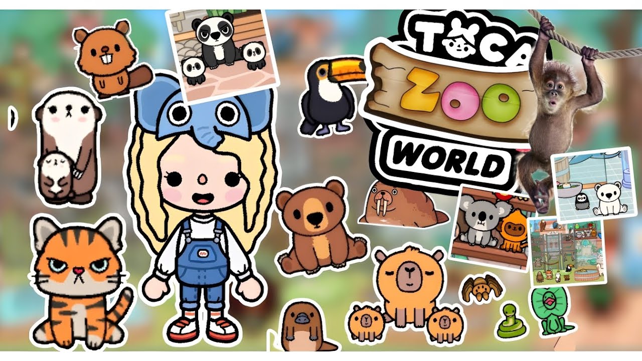 🦥🐼•fiz um zoológico!|• toca zoo 🐯🐻🦁🐢🐸🦝🐻‍ ️🐨🦍#tocaboca #zoo - YouTube