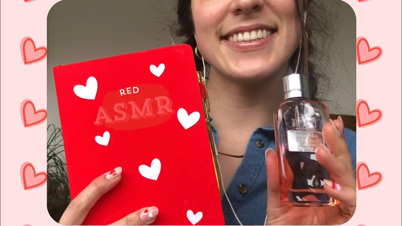Relaxing red ASMR ️ almost no talking, gentle triggers - YouTube