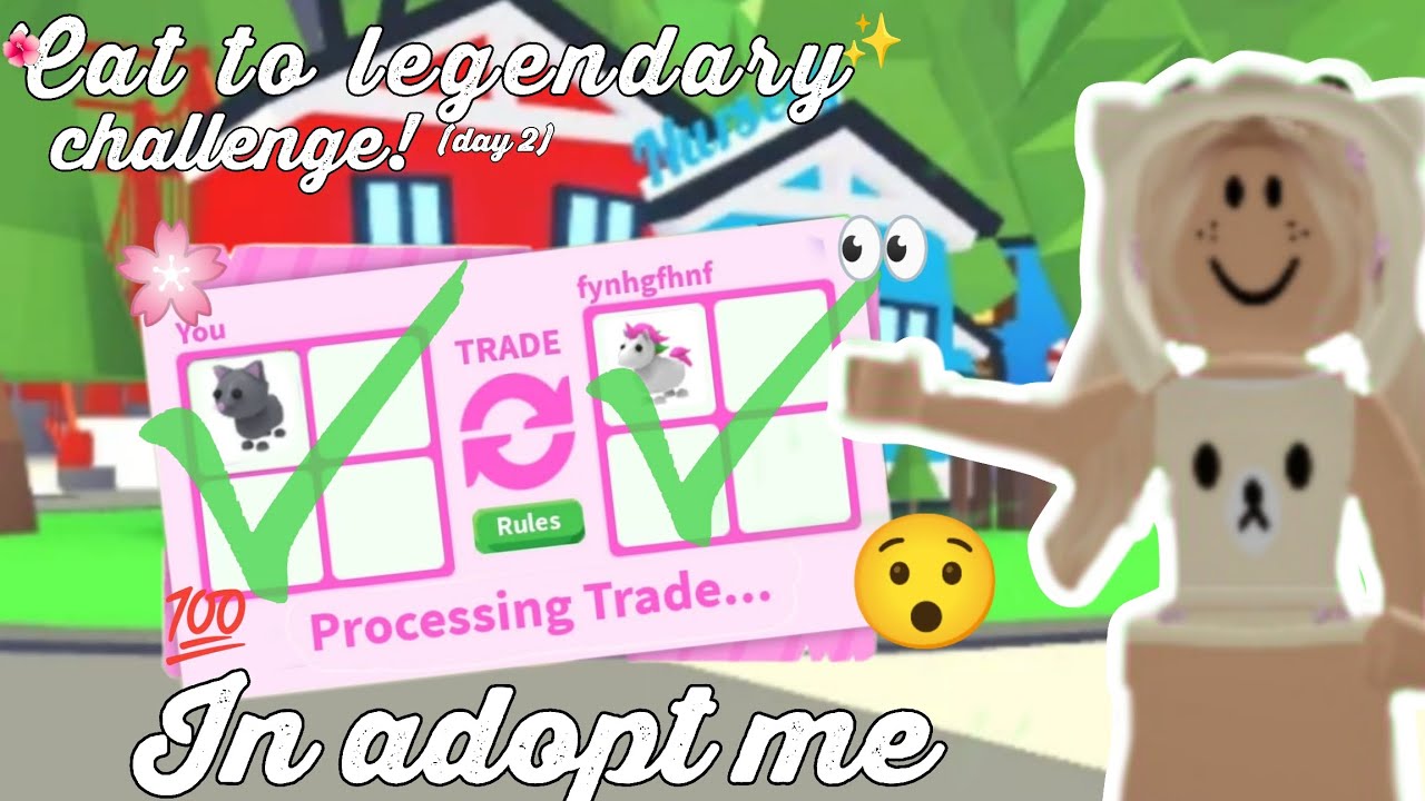 cat to legendary challenge in adopt me! (day 2) (Success!) - YouTube