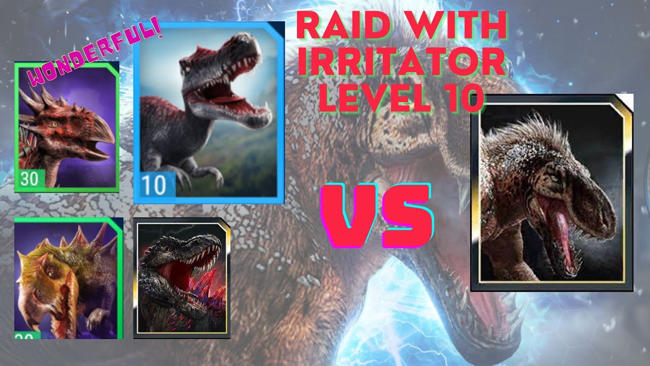 DEFEATED GORGOTREBAX with IRRITATOR Level 10 APEX RAID BOSS (Jurassic ...