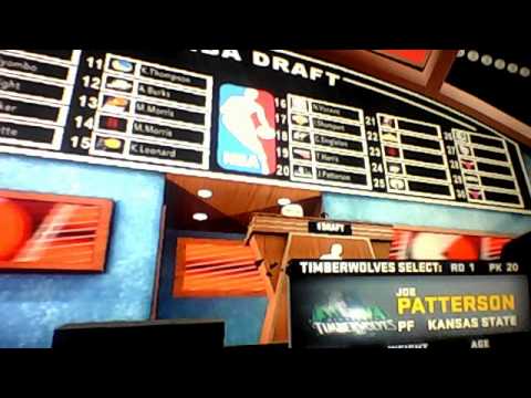 nba 2k12 my player draft - YouTube