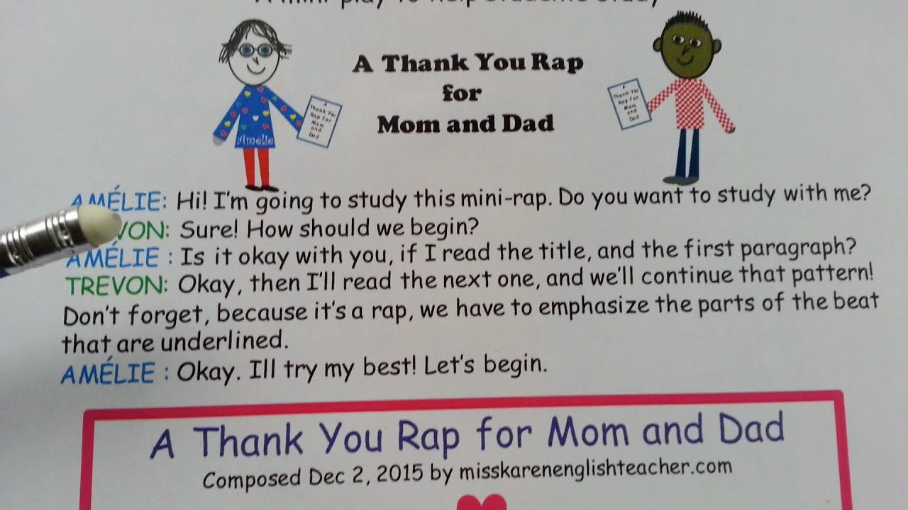 Thank You Rap For Mom and Dad (id:299) - YouTube