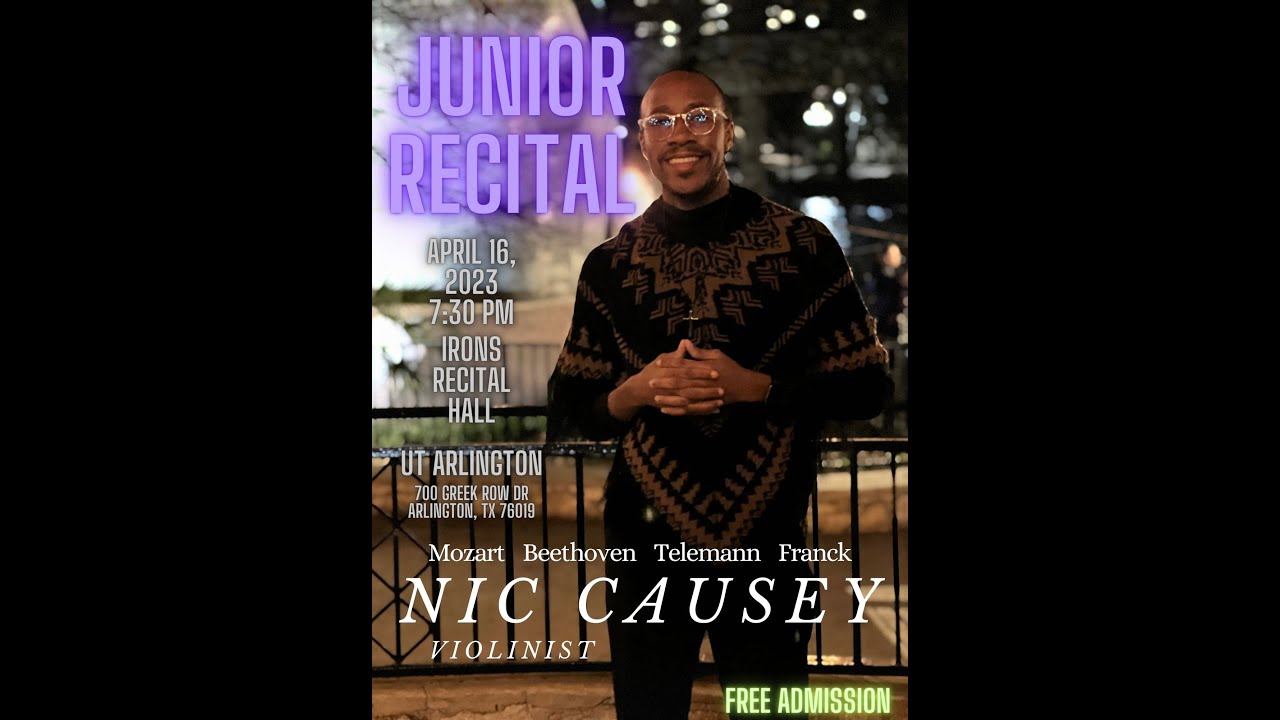 Junior Recital 4/16/2023 - Nic Causey - YouTube