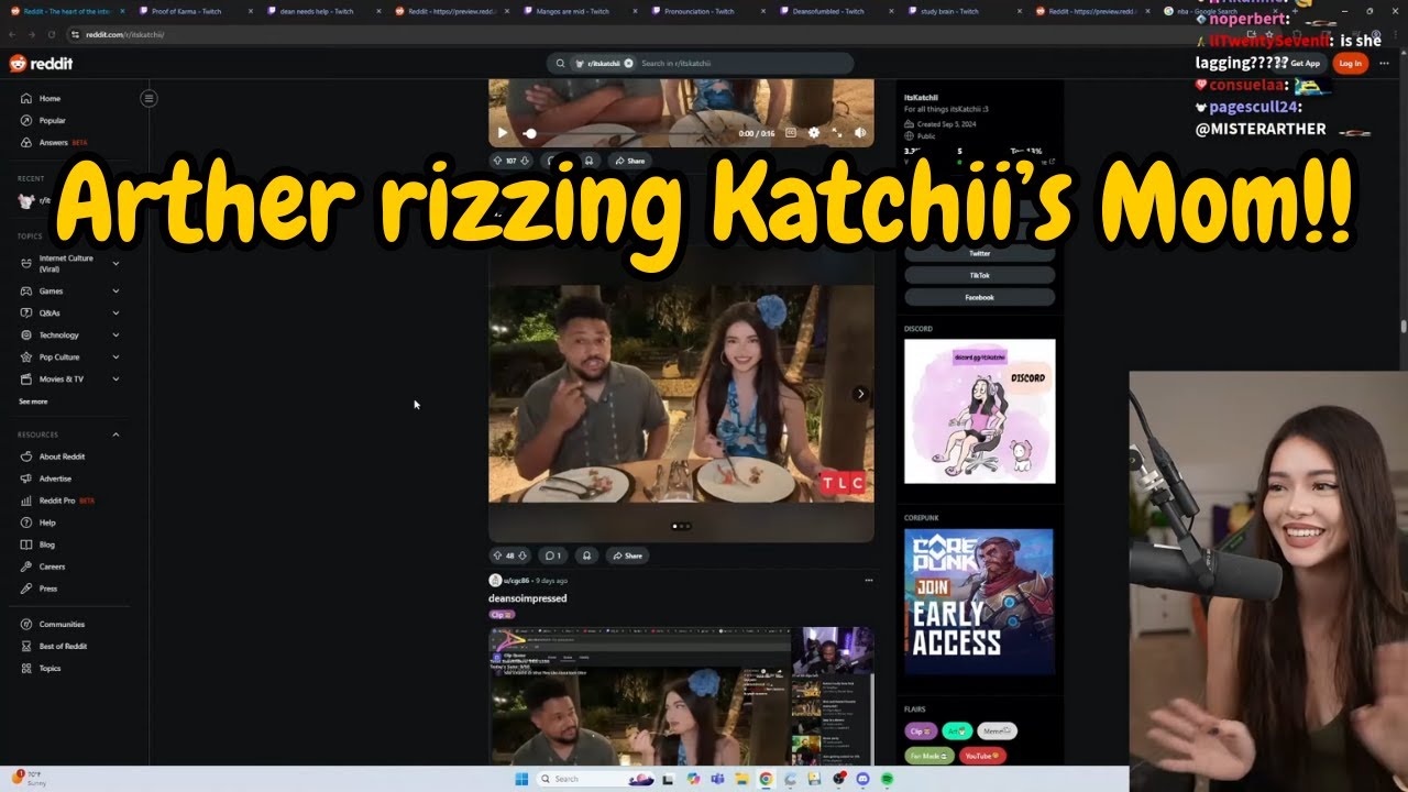 Katchii's mother thought Katchii was trying to pair her with Arther ...