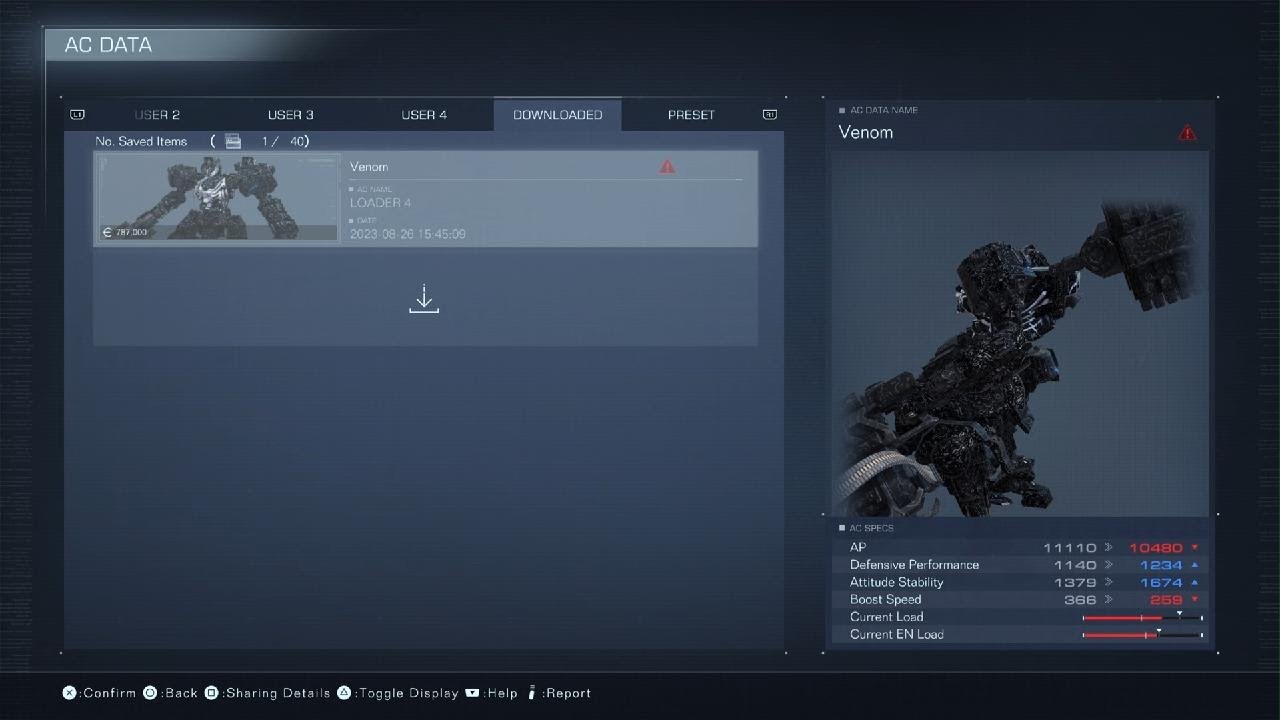 ARMORED CORE 6 Venom Design Share ID Code - YouTube