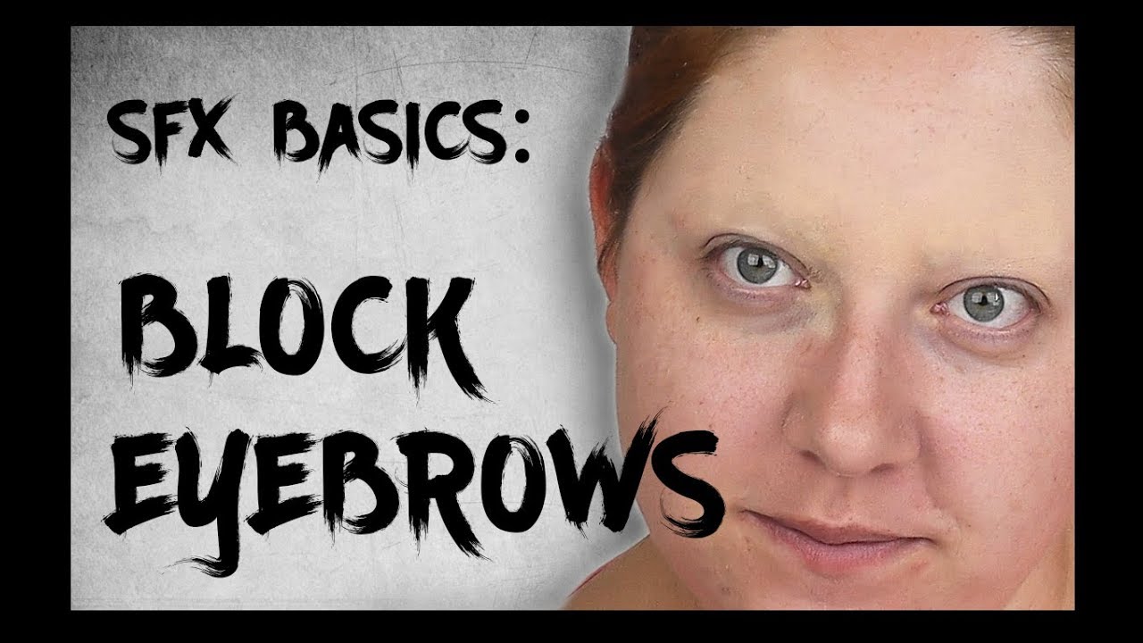 SFX BASICS: Cover your eyebrows || Jak zakrýt obočí - YouTube