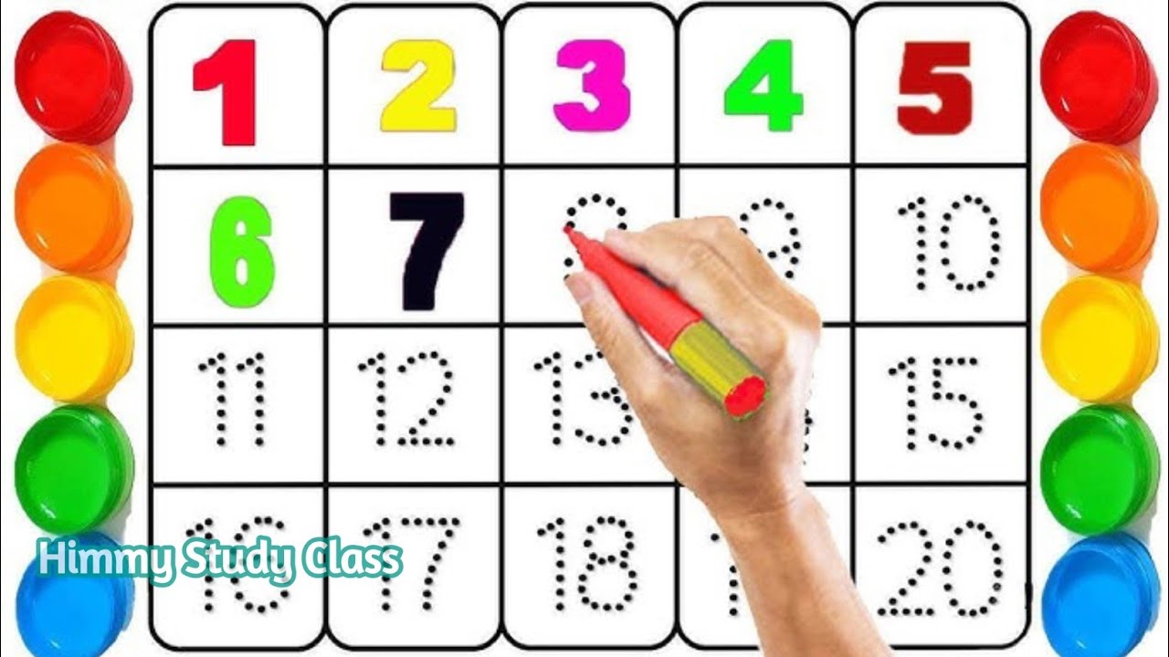 Counting 1 To 20 | 1 Se 20 Tak Ginti | Ginti | Counting | Number 1 to 20 | Himmy Study Class ...