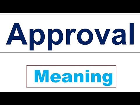 approval meaning - YouTube