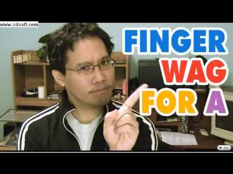 Finger wag for a douchebag - YouTube