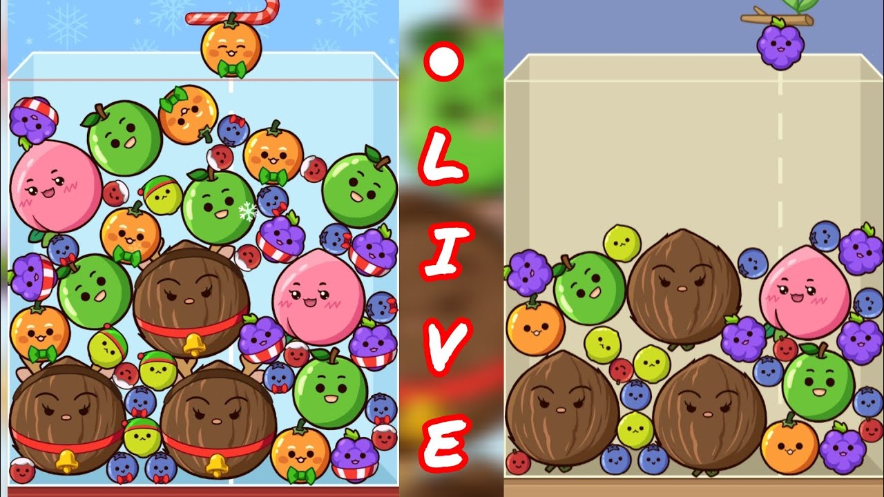 Fruit merge live gameplay 3 #live #gameplay - YouTube