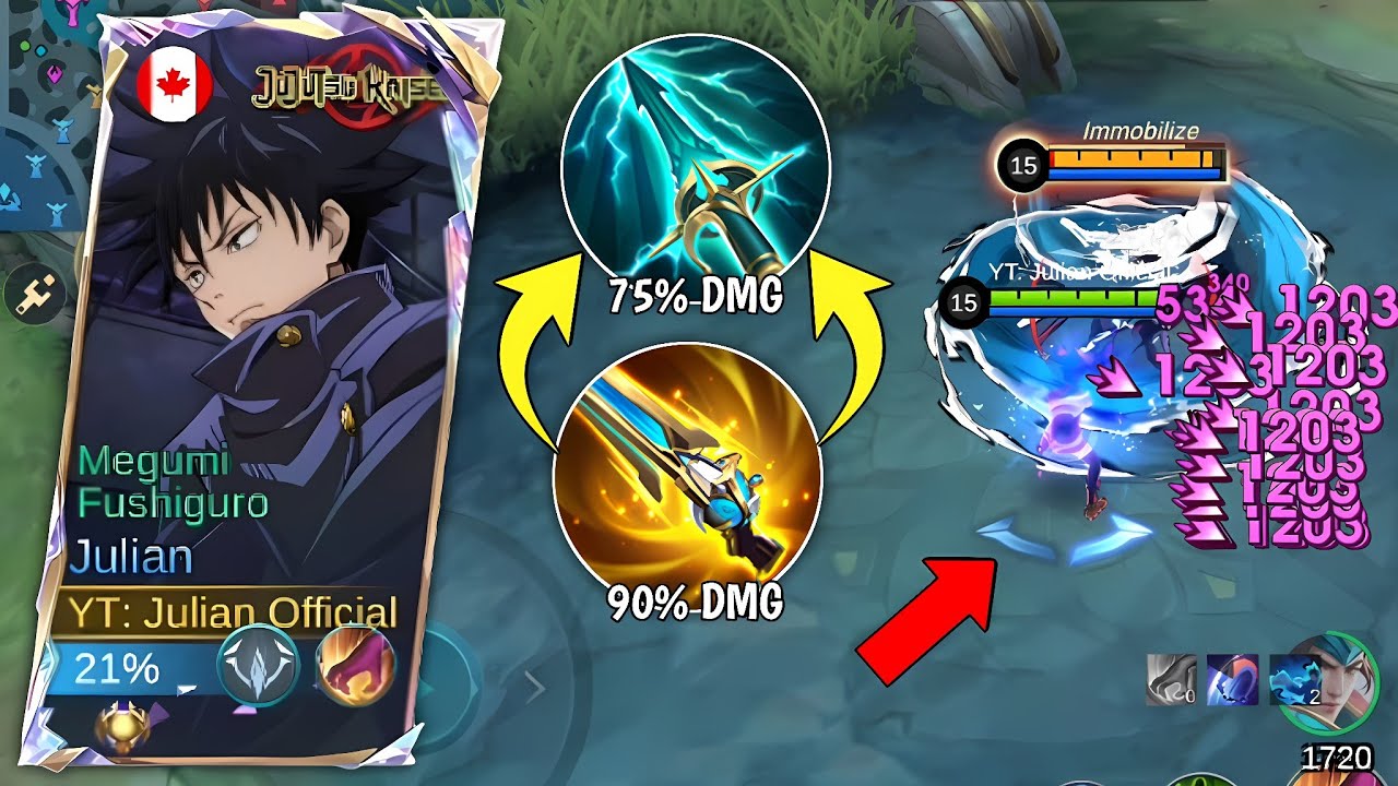 JULIAN NEW META BURST DAMAGE BUILD!💀 | NEW BEST BUILD JULIAN FOR UP ...