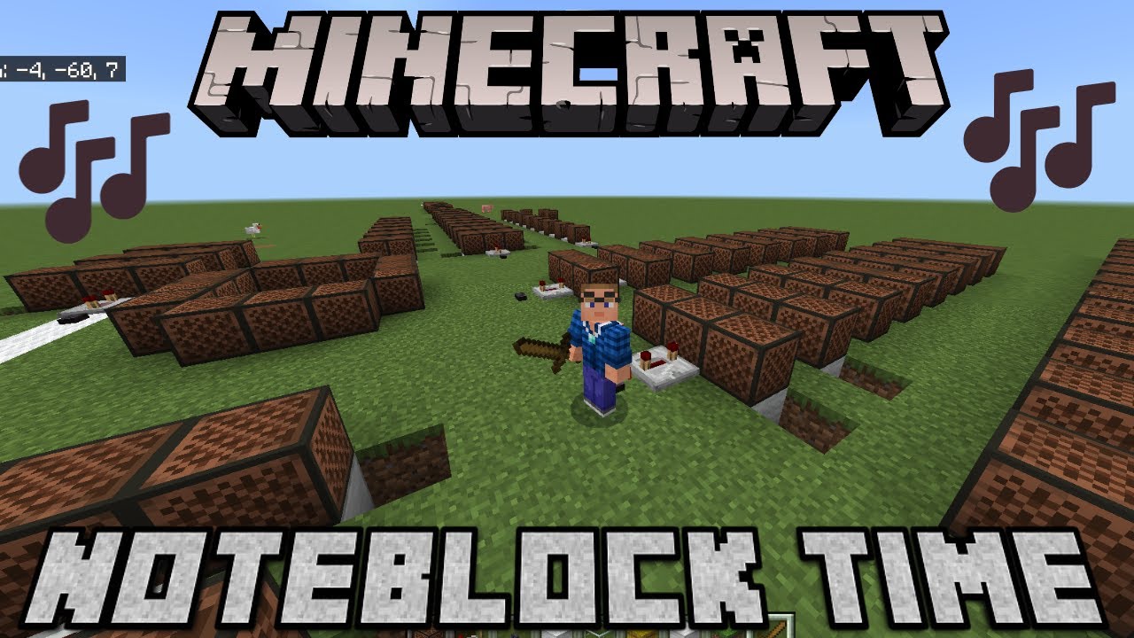 Playing with noteblocks in Minecraft - YouTube