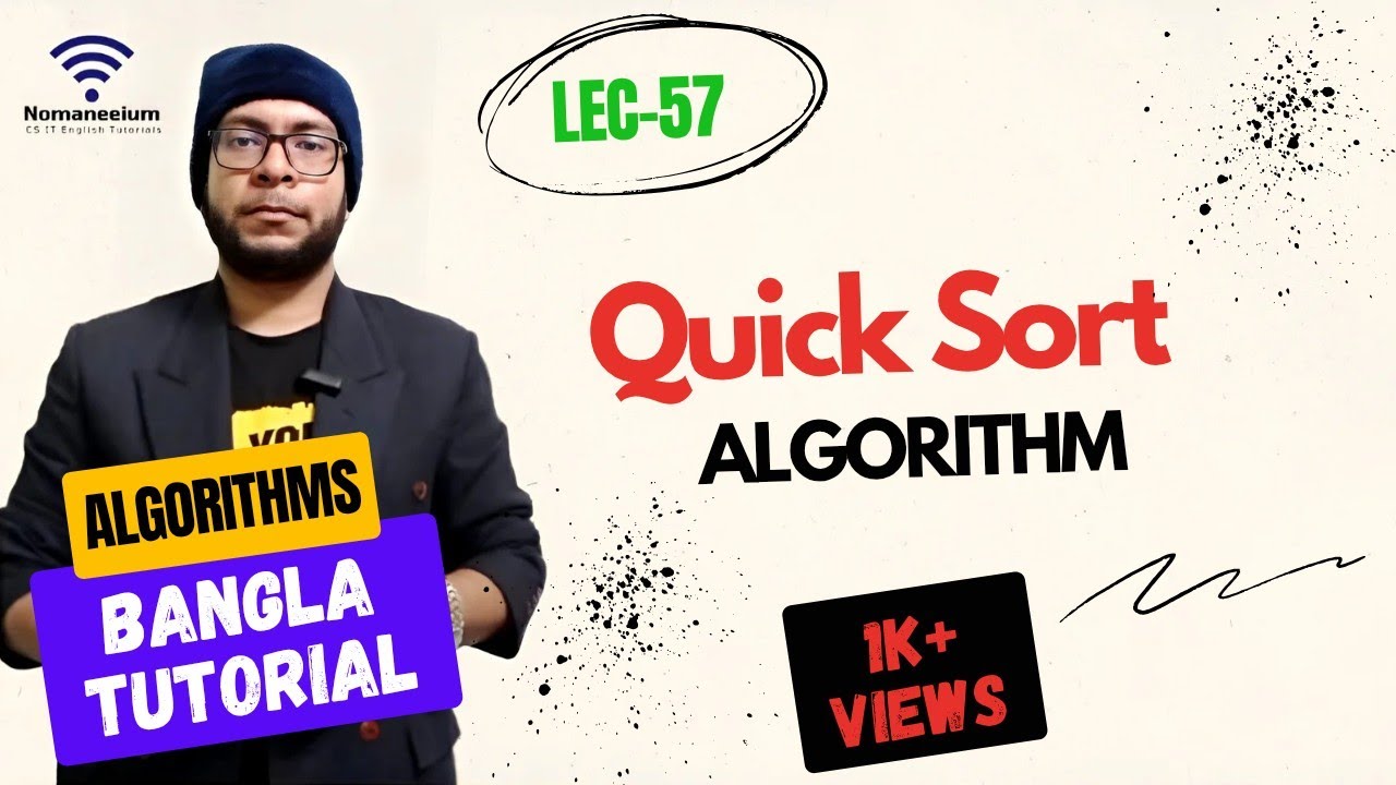 Part 418 Quick Sort Algorithm Coding Idea Part2 Algorithms 3253