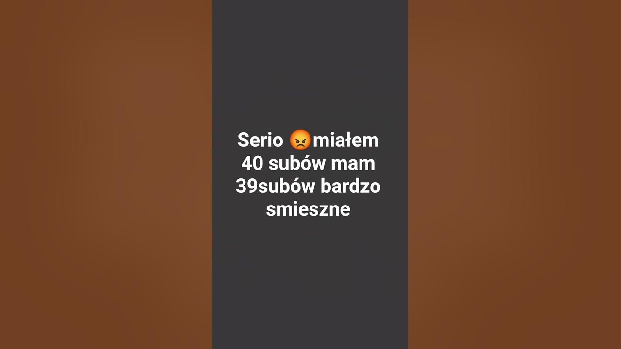NIE ŚMIESZNE DAJCIE MI SUBA ALBO STRACE - YouTube