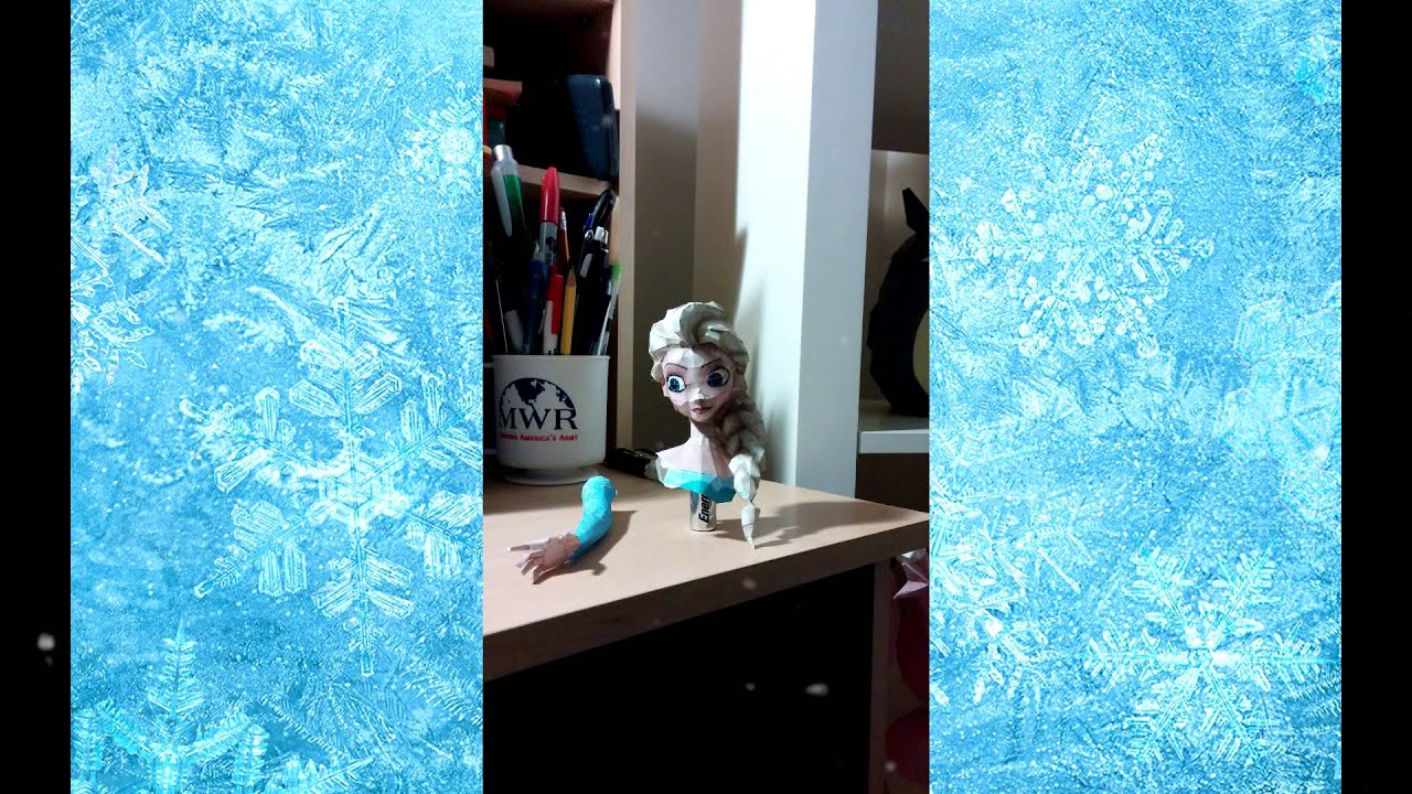 Elsa Papercraft Progression - YouTube