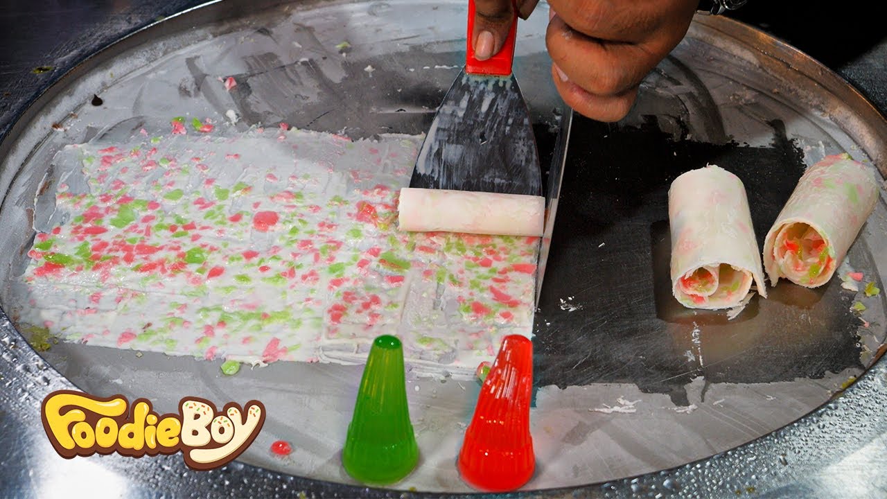 Thailand Ice Cream Rolls Master | Ice Cream Decoration - YouTube