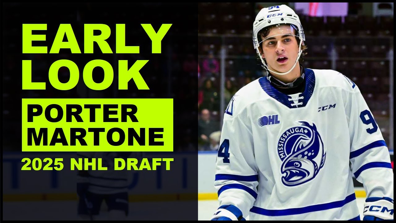 PORTER MARTONE Highlights 2025 NHL Draft - YouTube