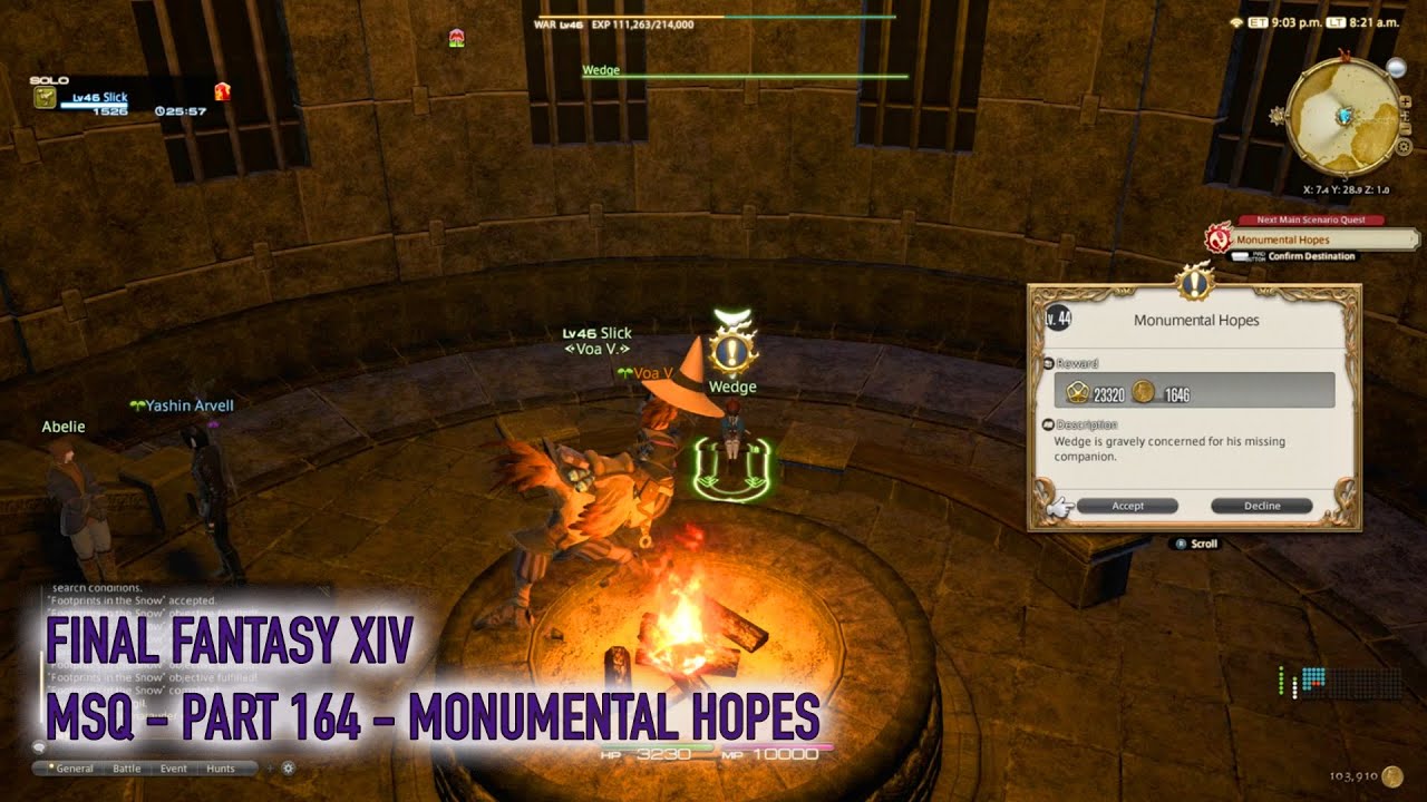 Let's play Final Fantasy XIV - MSQ Walkthrough - Part 164 - Monumental ...