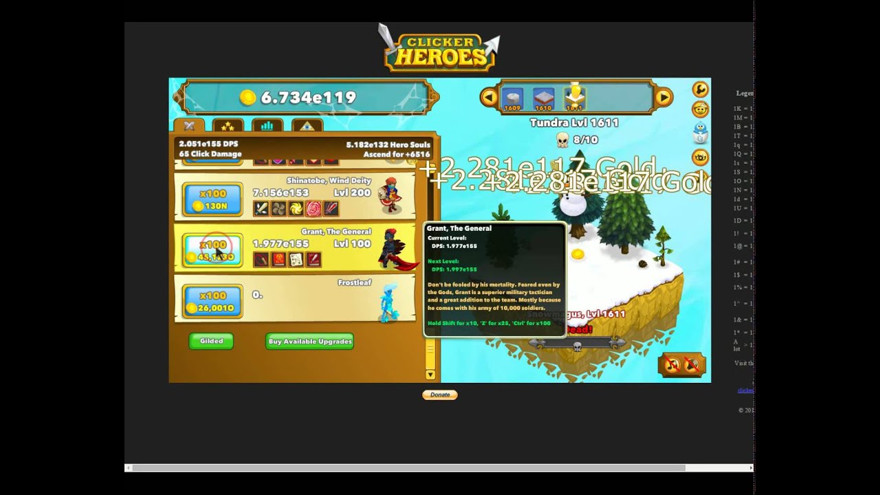 Clicker Heroes Level 3900+ - YouTube