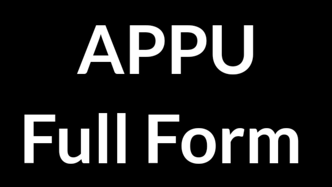 APPU Full Form || APPU || Full Form || APPU Meaning - YouTube