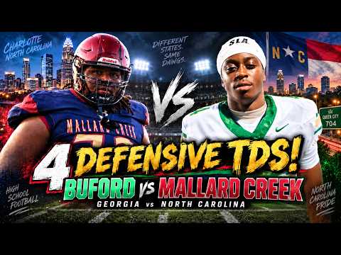 😳 BUFORD’S DEFENSE WENT CRAZY! 🔥 4 DEFENSIVE TDS vs MALLARD CREEK | GEORGIA vs NORTH CAROLINA