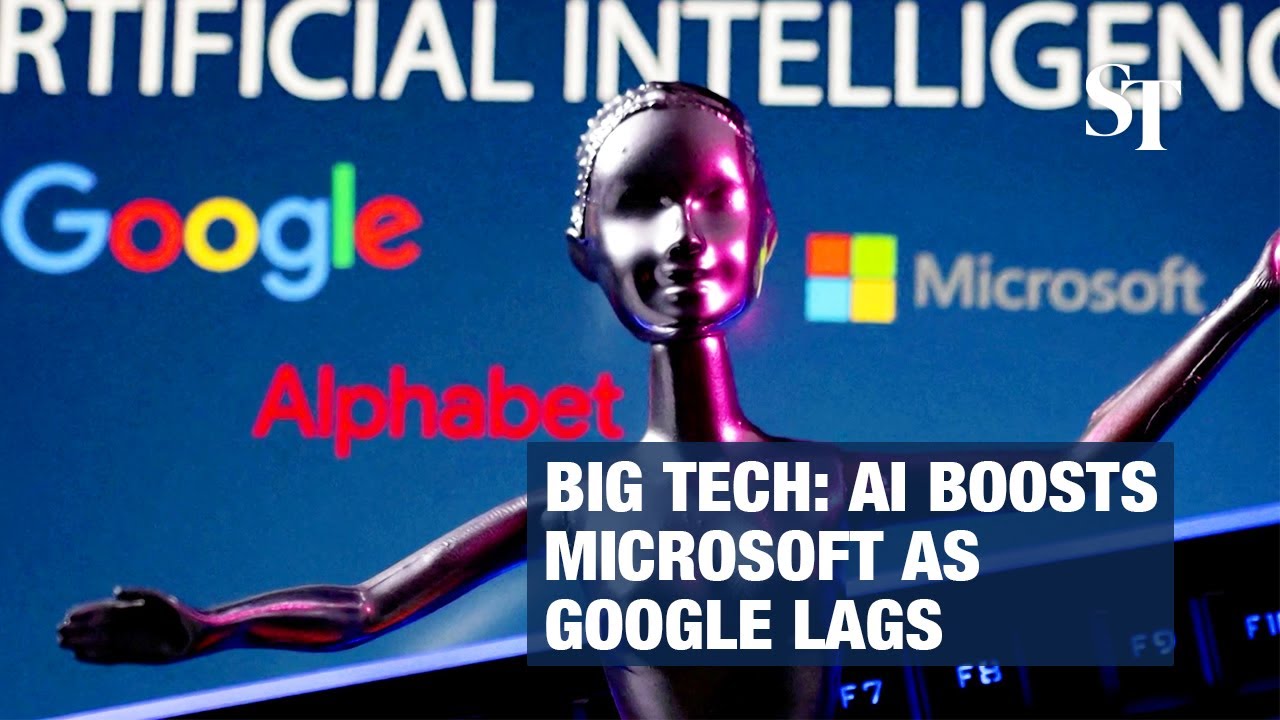 Big tech: AI boosts Microsoft as Google lags - YouTube