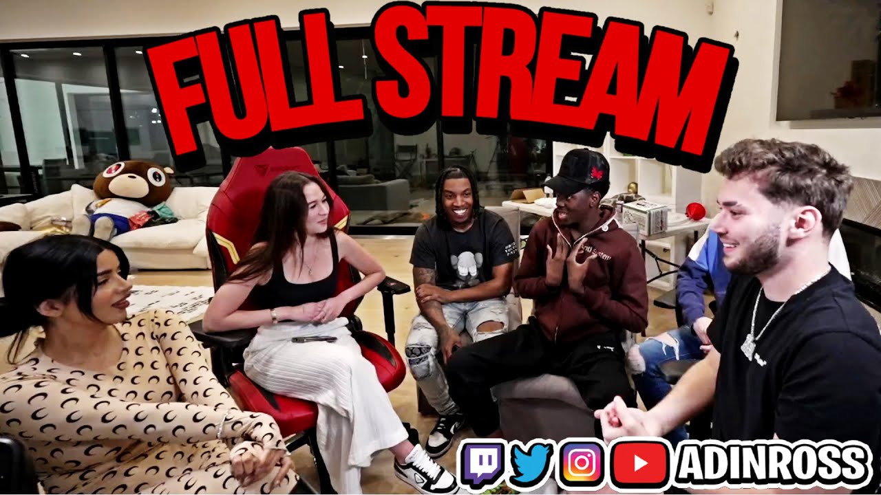 Adin Ross FULL SUB ONLY STREAM [11/10/22] I GOT SWATTED - YouTube