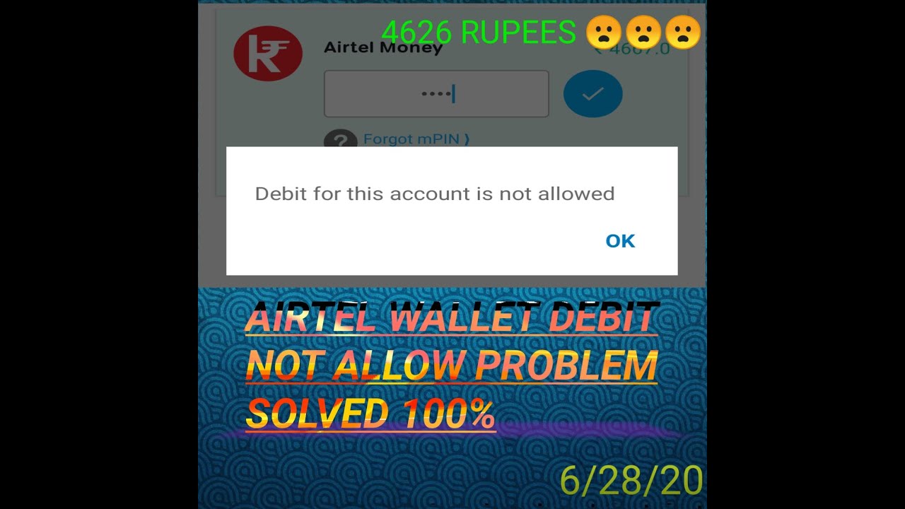 DEBIT FOR THIS ACCOUNT NOT ALLOW PROBLEM || How transfer money in your ...