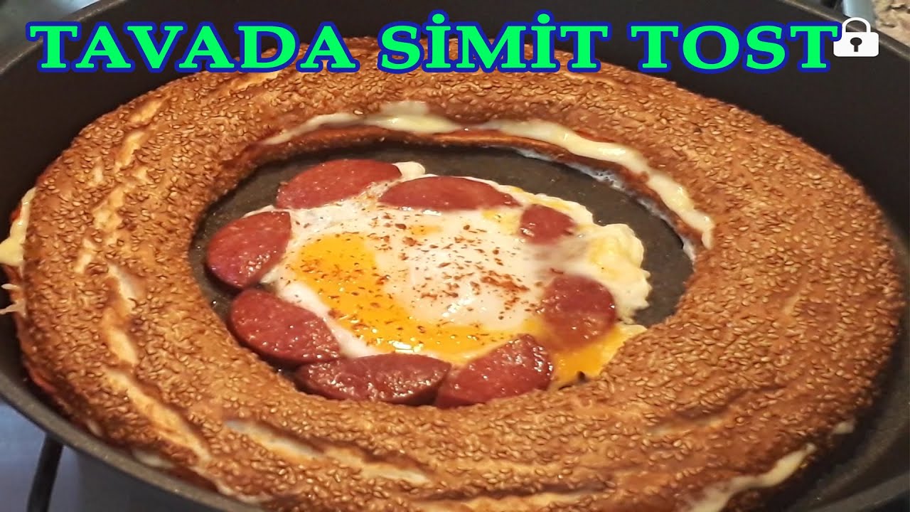 TAVADA SİMİT TOST(Simit toast in the pan) - YouTube