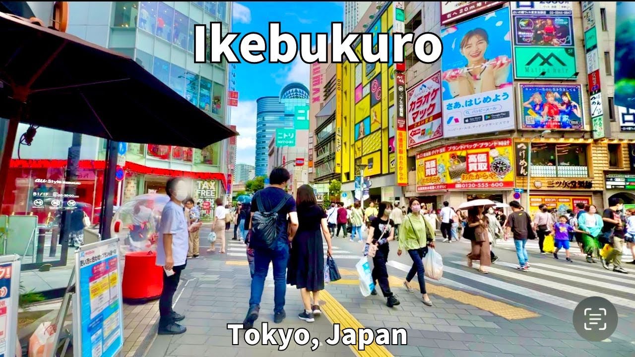 JR Ikebukuro Station to Ikebukuro Sunshine City Shopping Mall, Tokyo ...