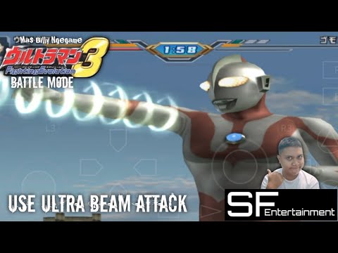 Ultraman Battle Mode With Ultra Beam Attack - Ultraman FE3 AetherSX2 ...