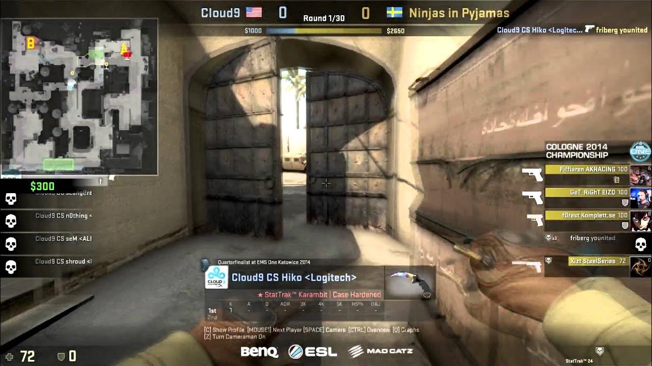 C9 Hiko's Insane Flickshot on NiP-GeT_RiGhT @ ESL One - YouTube