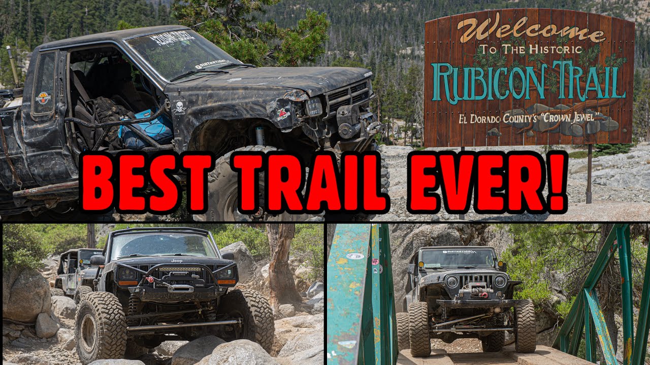 AMERICAS MOST ICONIC ROCK CRAWLING TRAIL | The Rubicon, Trail Feature ...
