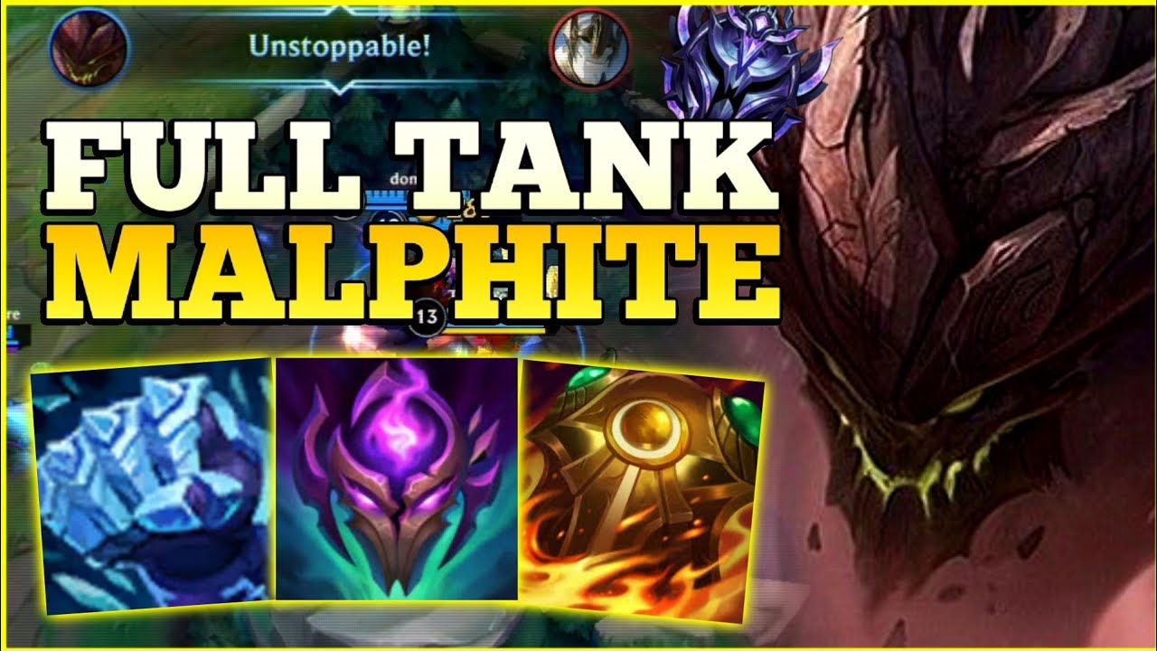 Full Tank Malphite Baron Lane | Malphite Wild Rift Gameplay - YouTube