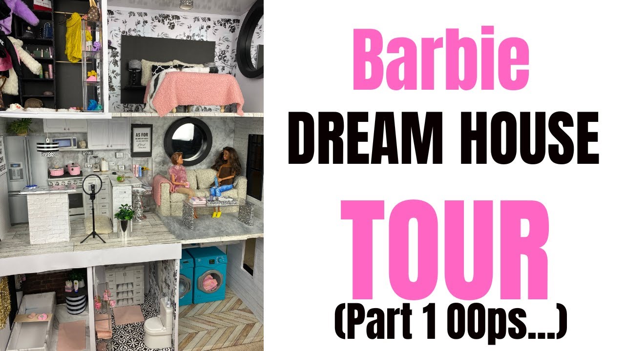 Barbie Dream House Tour Part 1 - YouTube